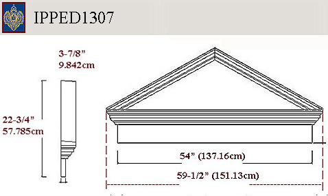 Triangle Pediments for doors and windows, headers that improve your ...